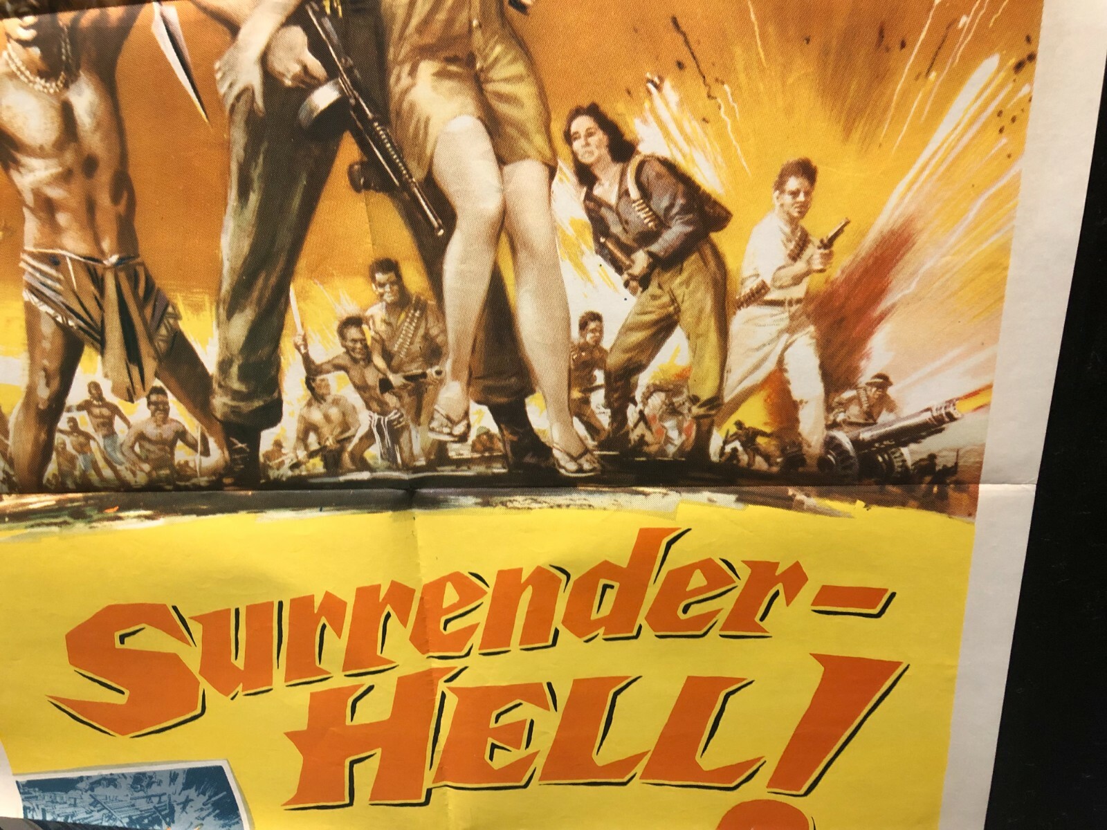 1959 SURRENDER HELL! One Sheet 1SH Movie Poster 27 x 41 Susan Cabot | eBay