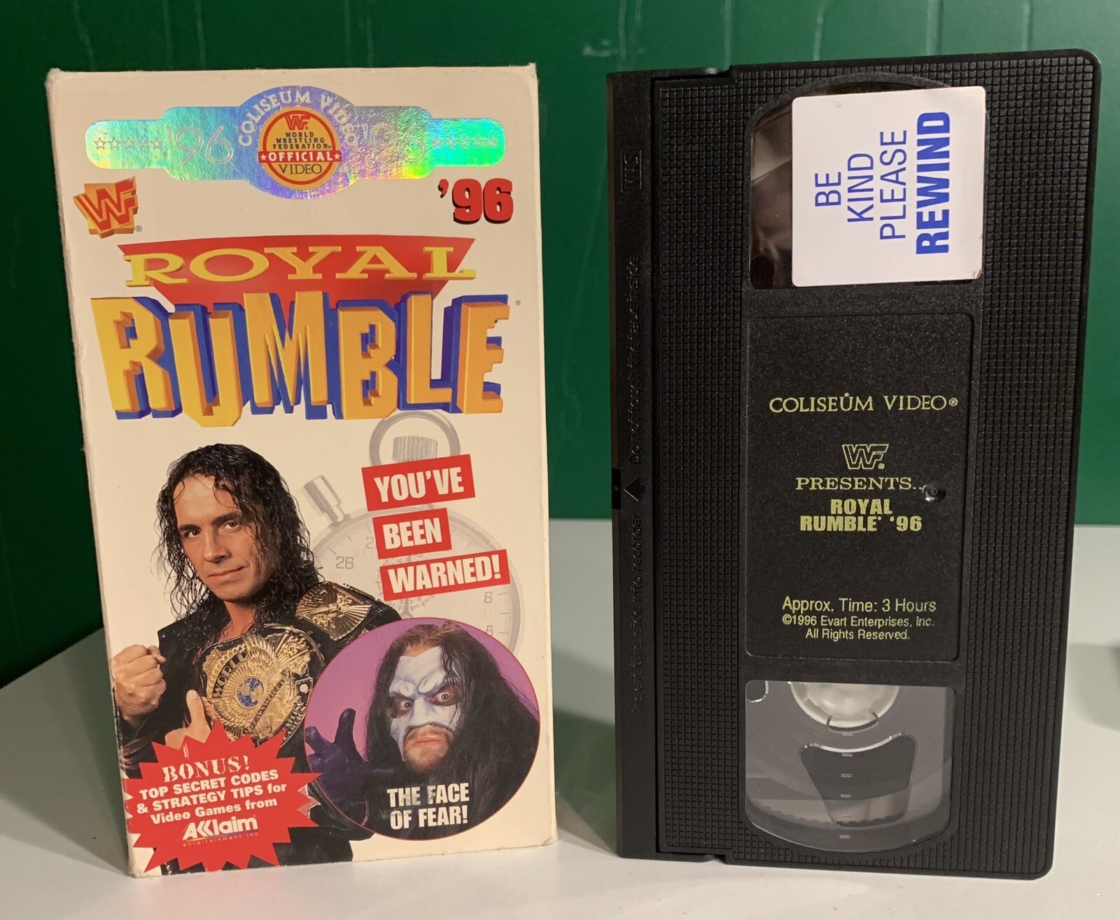 Royal Rumble 1996 VHS WWF WWE Pro Wrestling Coliseum Video Rental ...