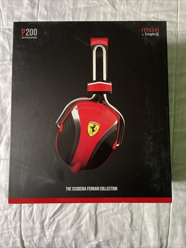 Ferrari Scuderia P200 by Logic 3 Wired Headphones with Case. Brand New ...