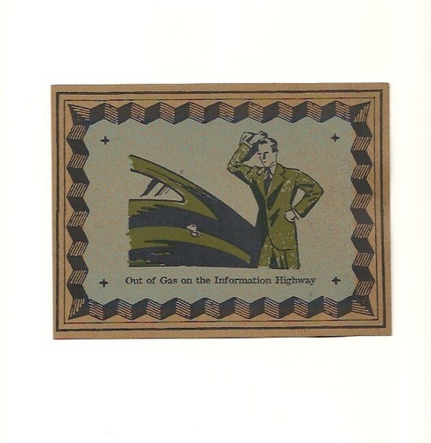 VTG 90s ART POSTCARD SCREENPRINT GRUNGE LO FI LOOK INDEPENDENT PRINT ...