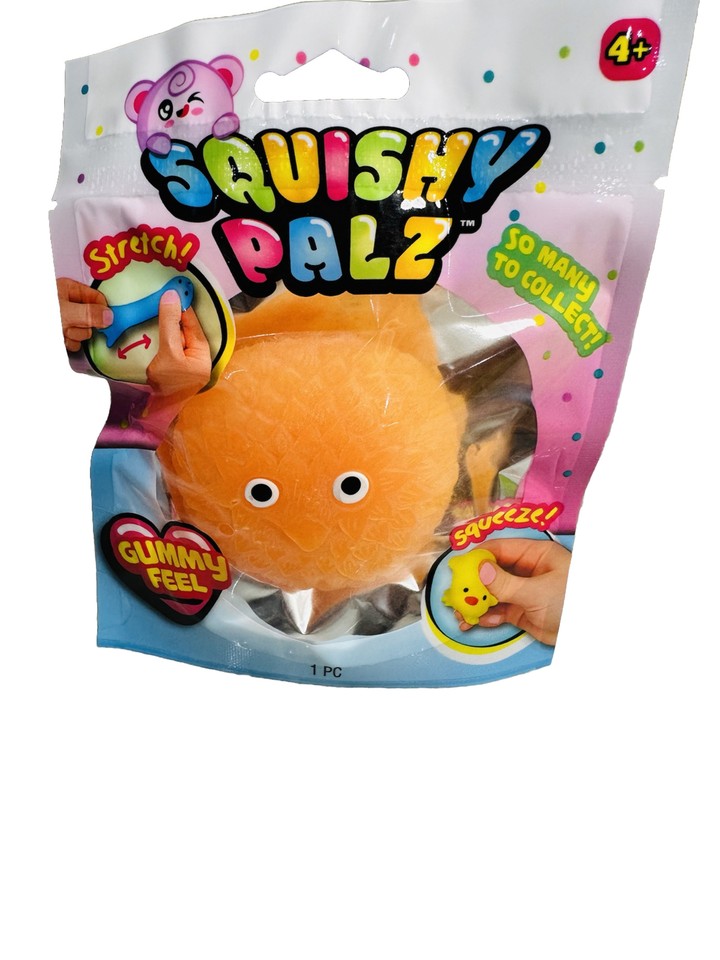 SQUISHY PALZ GUMMY FEEL SQUISHY SENSORY TOY Yellow Chick 4+ Stress ...