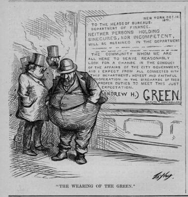 WILLIAM TWEED AND THE TAMMANY RING MEMBERS THE WEARING OF THE GREEN ...