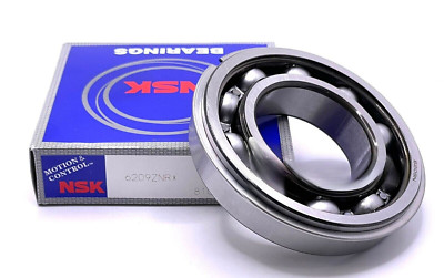 NSK 6209 ZNR Shielded ONE SIDE Bearing with snap ring groove 45x85x19mm ...
