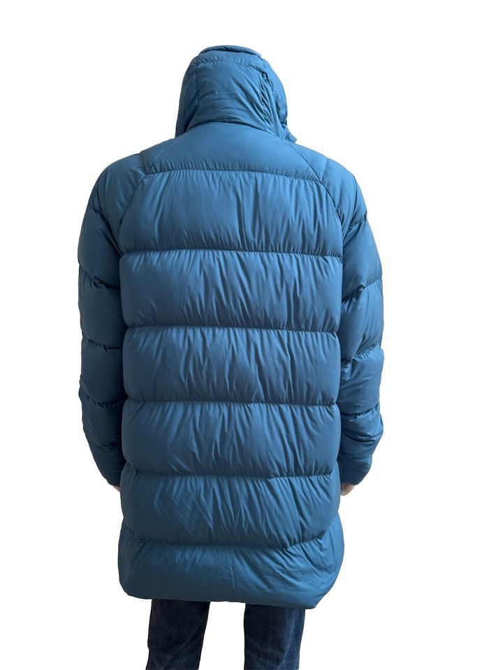 Patagonia Men Silent 700 Down Winter Parka Wavy Blue YKK Zip L Large | eBay