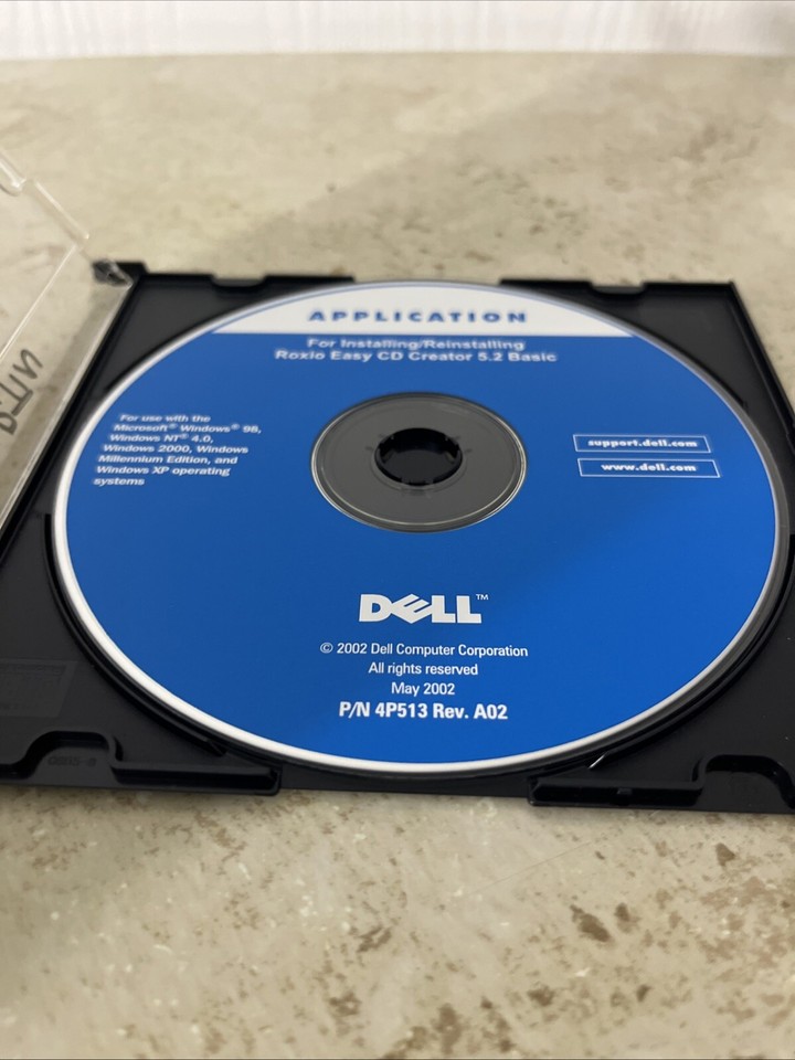 Vintage Application Installing Roxio Easy CD creator 5.2 basic CD Rom ...