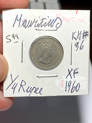 1960 Mauritius 1/4 Rupee | eBay