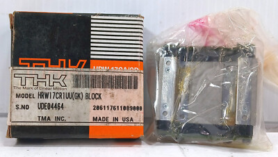 1 NEW THK HRW17CR1UU (GK) WIDE RAIL LINEAR GUIDE BLOCK NIB ***MAKE ...