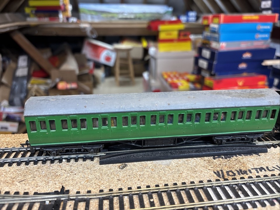 2 x OO gauge kit-built Southern Region coaches, push pull set, unboxed ...