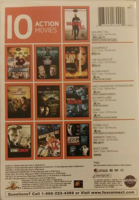 MGM Movie Collection: 10 Action Movies (DVD, 2010, 10-Disc Set) for ...