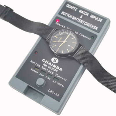 NEW Quartz Pulsed Watch Movement Tester Watch Button Battery Level ...
