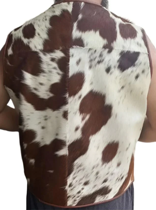 Men’s Genuine Cowhide Leather Vest New Western Handmade & Stylish All ...