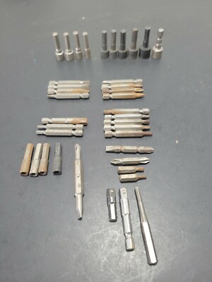 38 Piece Bit Set Nut Driver Screwdriver Square Hex Torx Slotted ...