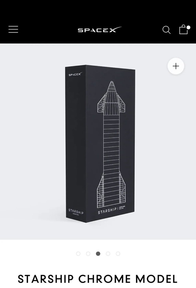 [NEW] [READY TO SHIP] [ULTRA RARE] SpaceX Starship Chrome Model Pre ...