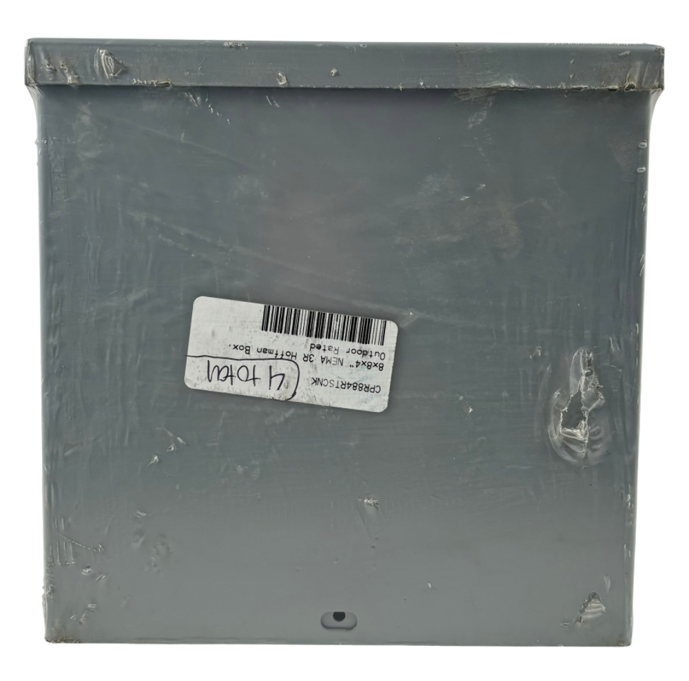 Cooper B-Line 884-RTSC-NK Junction Box 8X8X4 NEMA 3R Steel Screw Cover ...