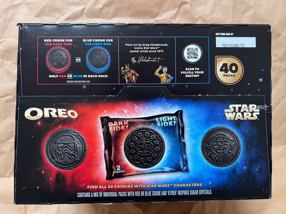 OREO Star Wars dark light side Limited Edition Cookies, 40 ct, 2lb 8 ...