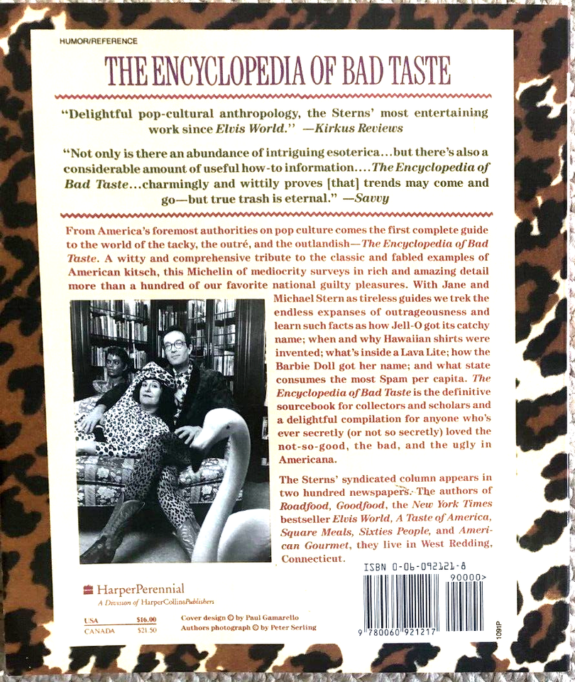 The Encyclopedia of Bad Taste : A Celebration of American Pop Culture ...