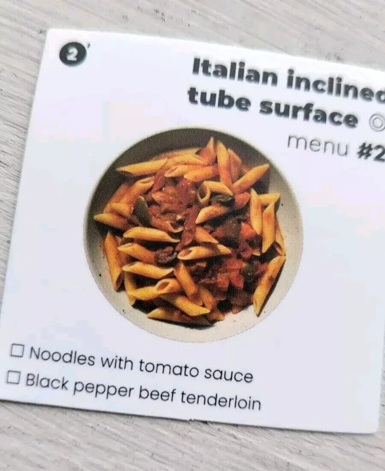 Vintage Food Sticker Italian Cuisine Pasta Penne Red Tomato Sauce ...