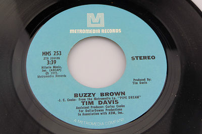 Tim Davis: Buzzy Brown / On the Rocks [Unplayed Copy] | eBay