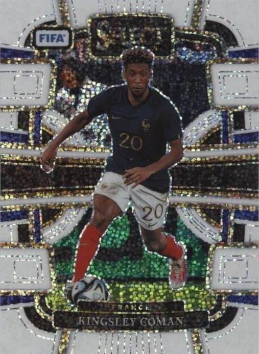 2023-24 Panini Select FIFA - Terrace Kingsley Coman #82 White Sparkle ...