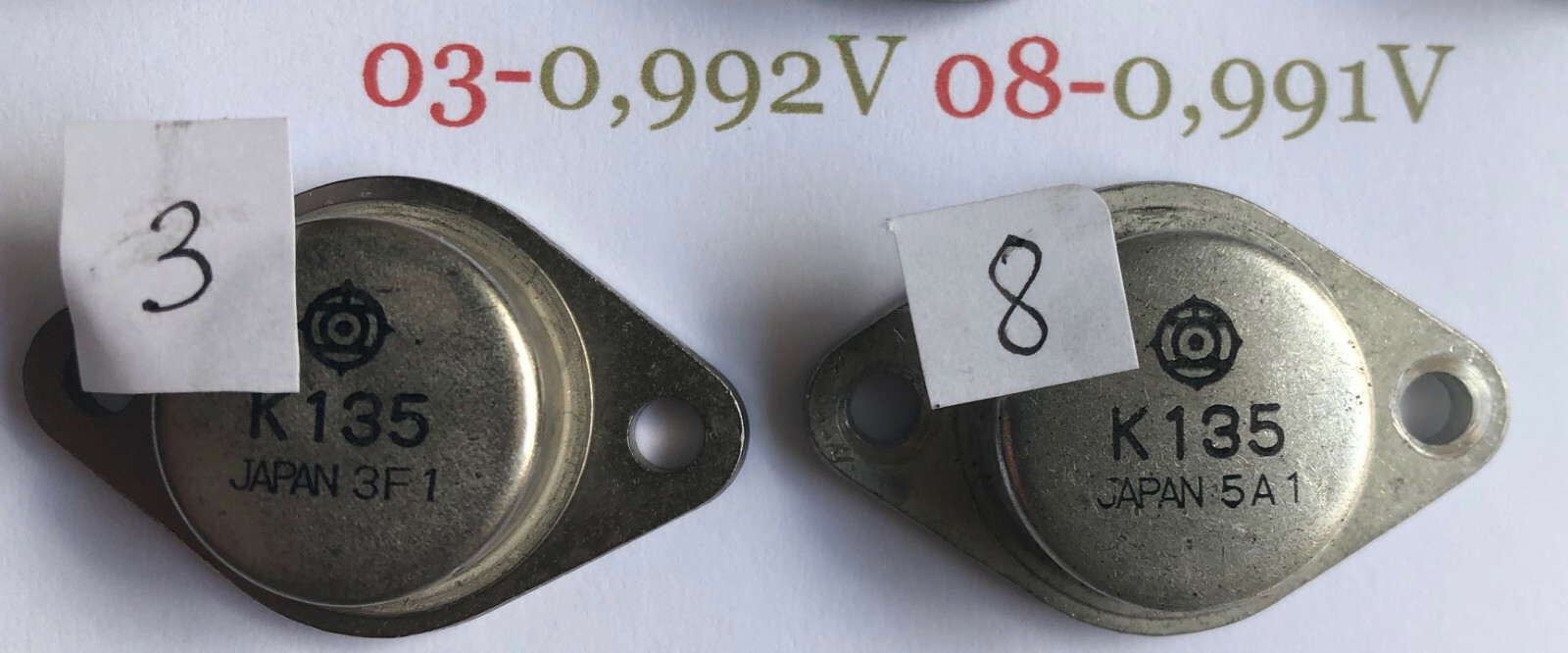 2SK135 & 2SJ50 SINGLE, MATCHED PAIRS and TRIPLET - ORIGINAL - APPAIRÉS ...