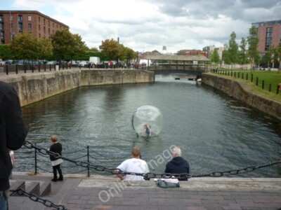 Photo 6x4 Walking on water, Duke's Dock, Liverpool Toxteth c2011 | eBay UK
