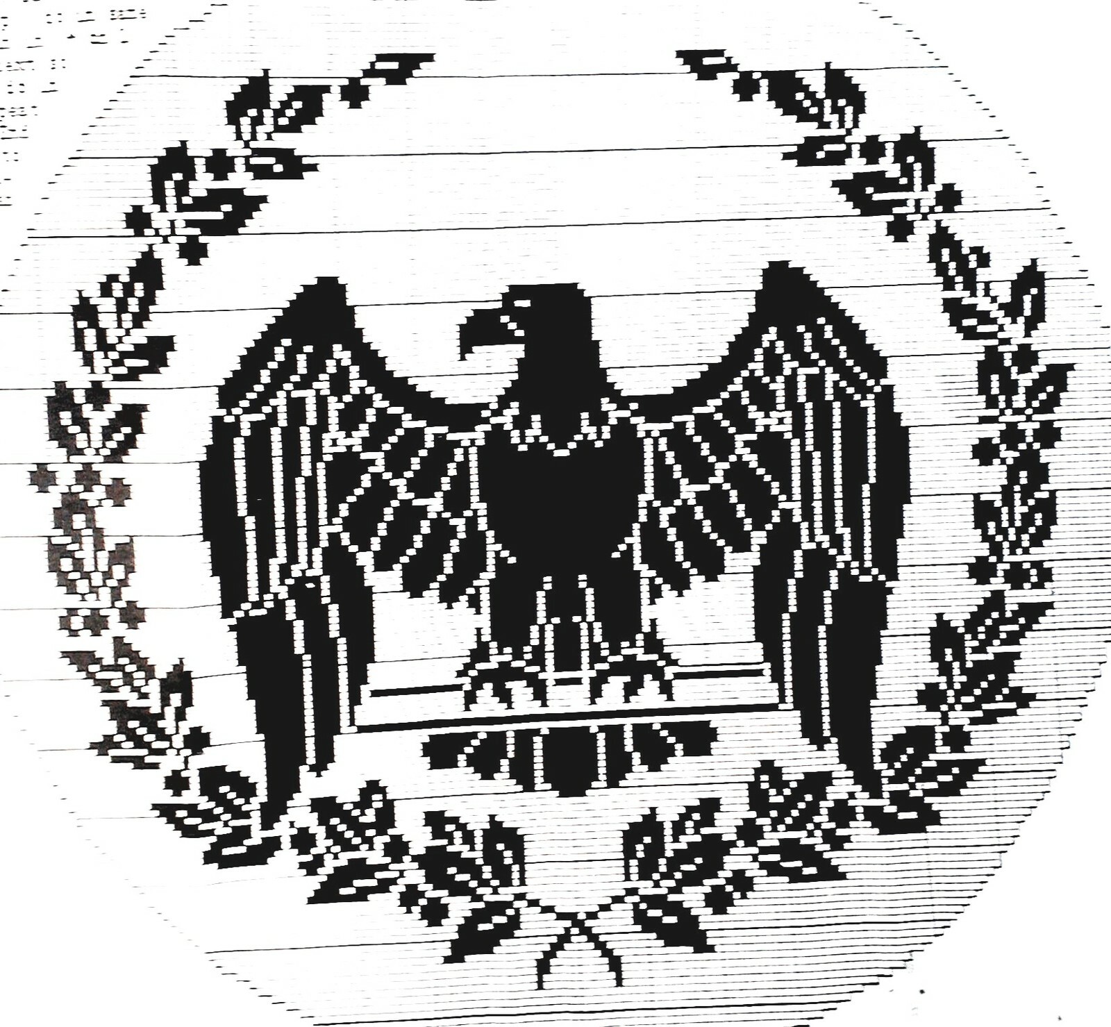 435 Very Old Vintage Filet EAGLE CENTERPIECE Pattern to Crochet ...