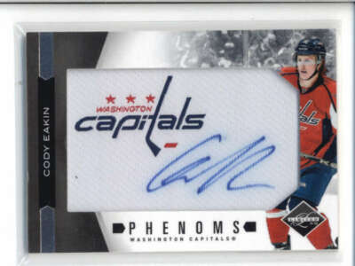CODY EAKIN 2011/12 LIMITED PHENOMS ROOKIE AUTOGRAPH AUTO PATCH #081/299 ...