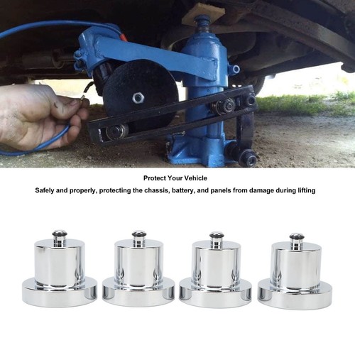 4 Pcs Lifting Jack Pad Silvery Aluminium Alloy Lift Point Jack Adapter ...
