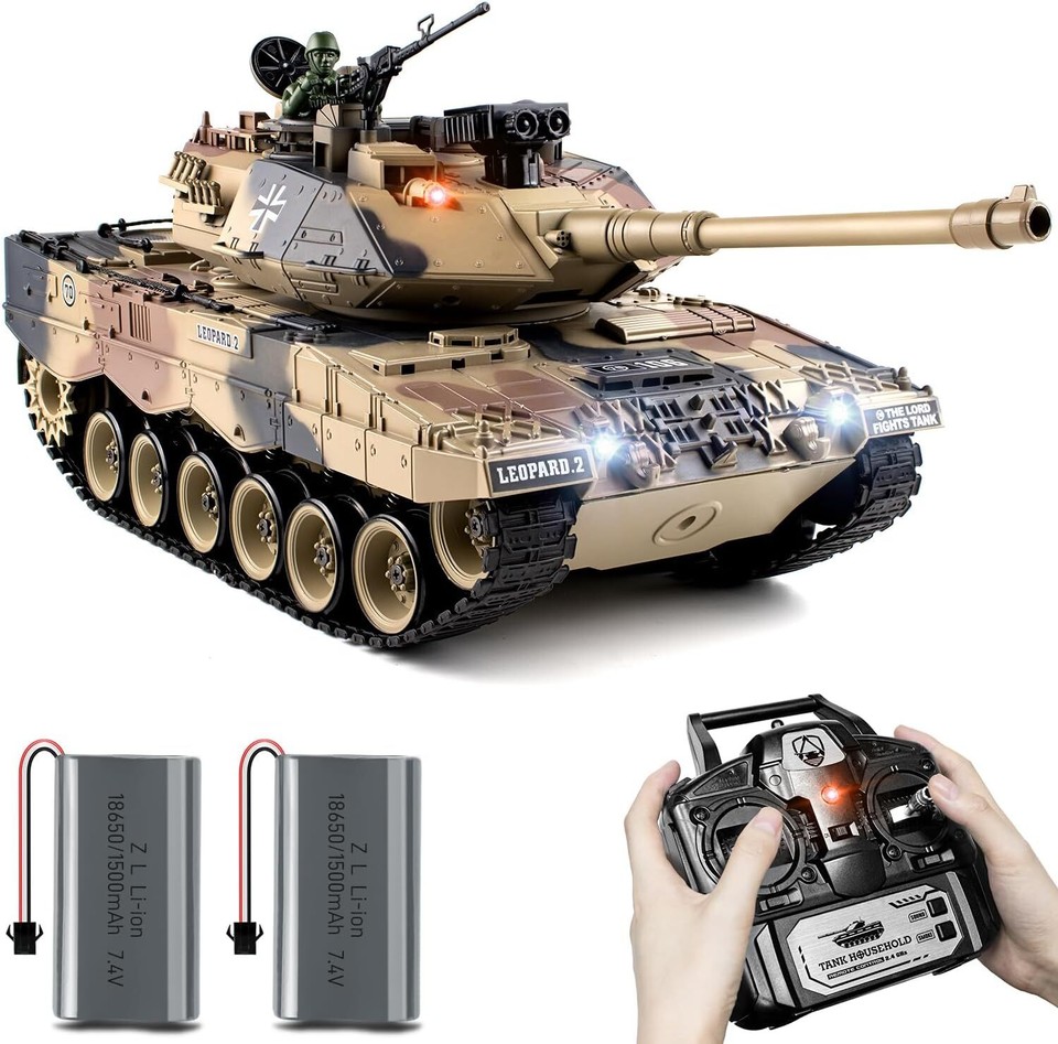 1:18 RC Tank German Leopard II Remote Control Model Toys Tank That ...