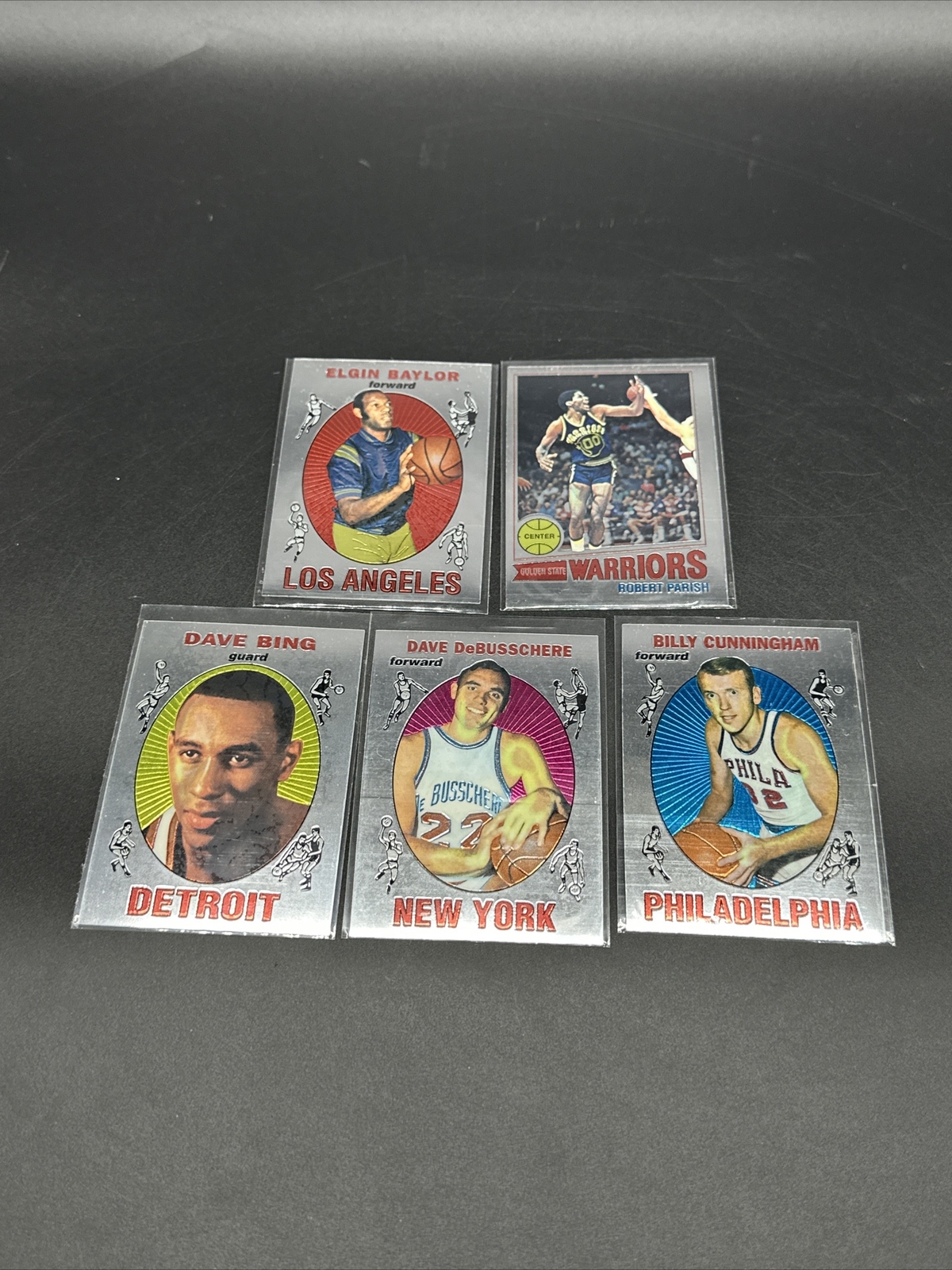 Lot of 5 1996-97 Topps Finest Rookie Reprints Robert Parish Elgin ...