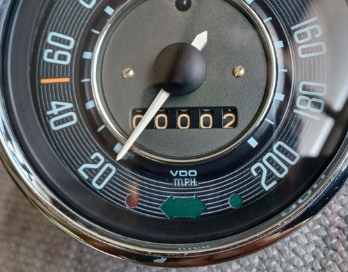 Vw Beetle Speedometer up to 200 Mph Overhauled Complete Vat Refundable ...