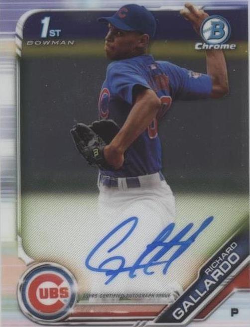 2019 Bowman Chrome - Prospects Autographs Richard Gallardo #CPA-RG (AU ...