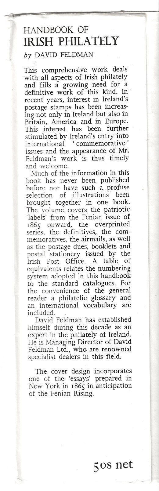 Ireland, Handbook of Irish Philately, Feldman (Hardcover) | eBay