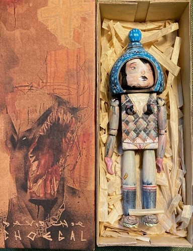 David Choe Choegal City Girl edition rare wood designer toy from 2008 ...