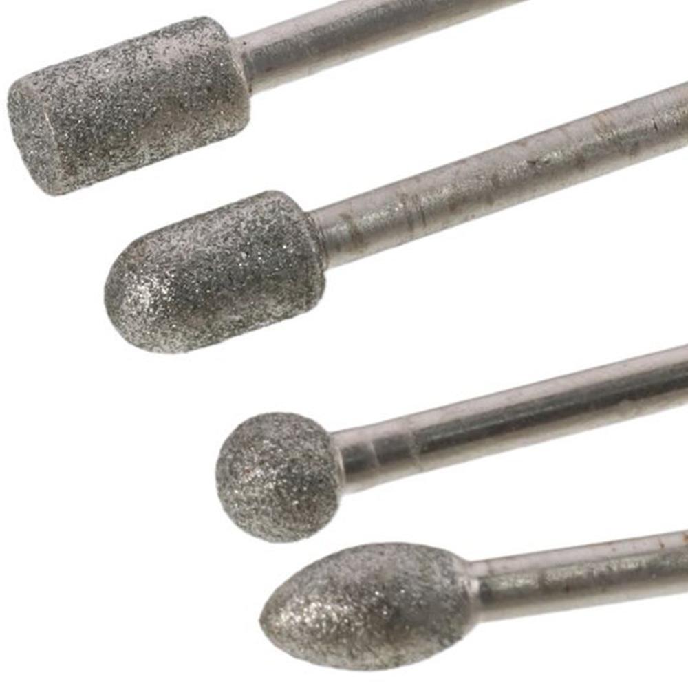 20pcs Emery Carborundum Diamond Burr Bits Carving, Engraving, Grinding ...