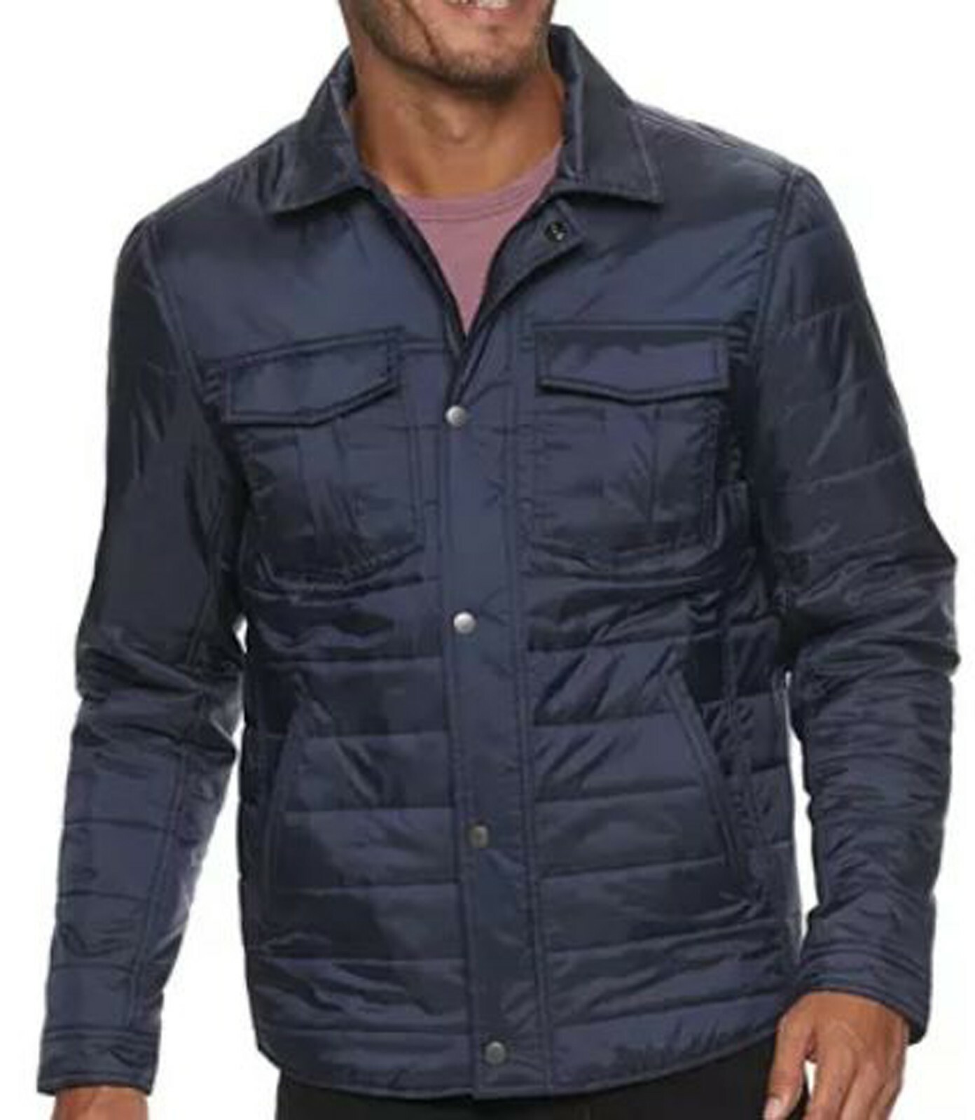 New $100.00 - MARC ANTHONY Luxury Men Jacket Padded Wind & Water Res ...