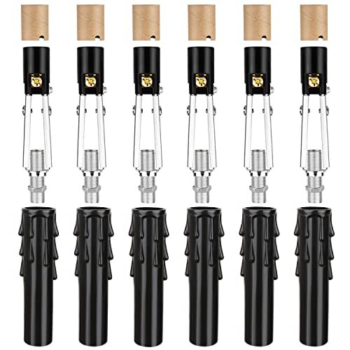 6 Set E12 Adjustable Candelabra Socket Chandelier Fixture Sockets With ...