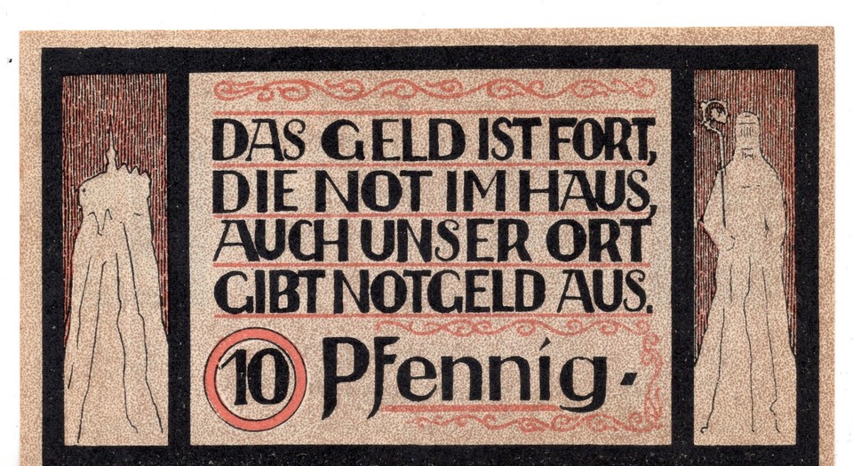 1921 Germany Lauenstein Notgeld 10 Pfennig Note (L51) | eBay