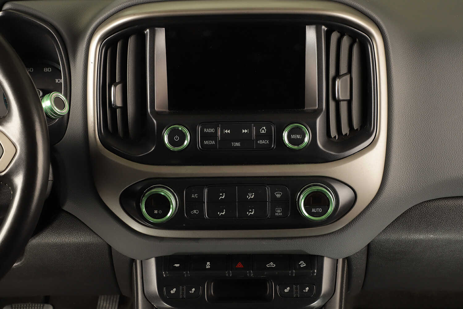 Green Center Console Switch Knob Cover Trim Rings for Chevy Colorado ...