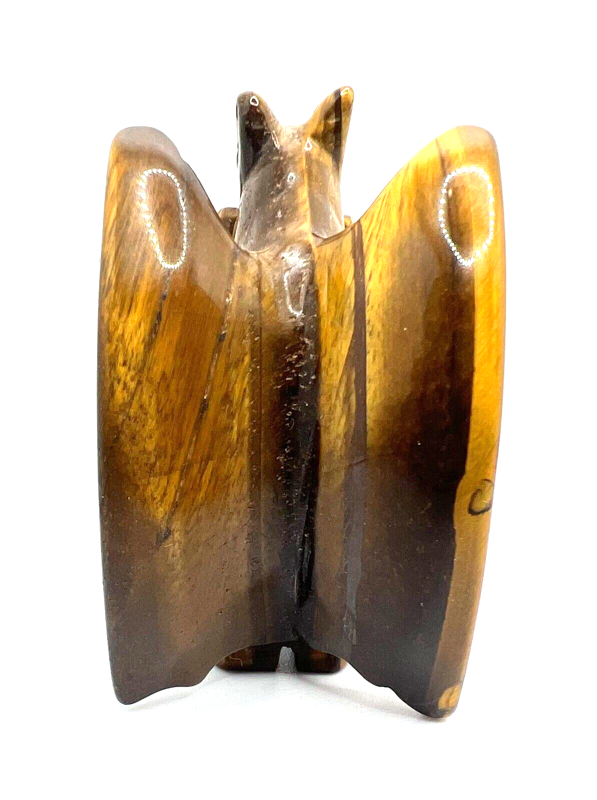 Hand Carved Tiger Eye Gargoyle Figurine 2" | eBay