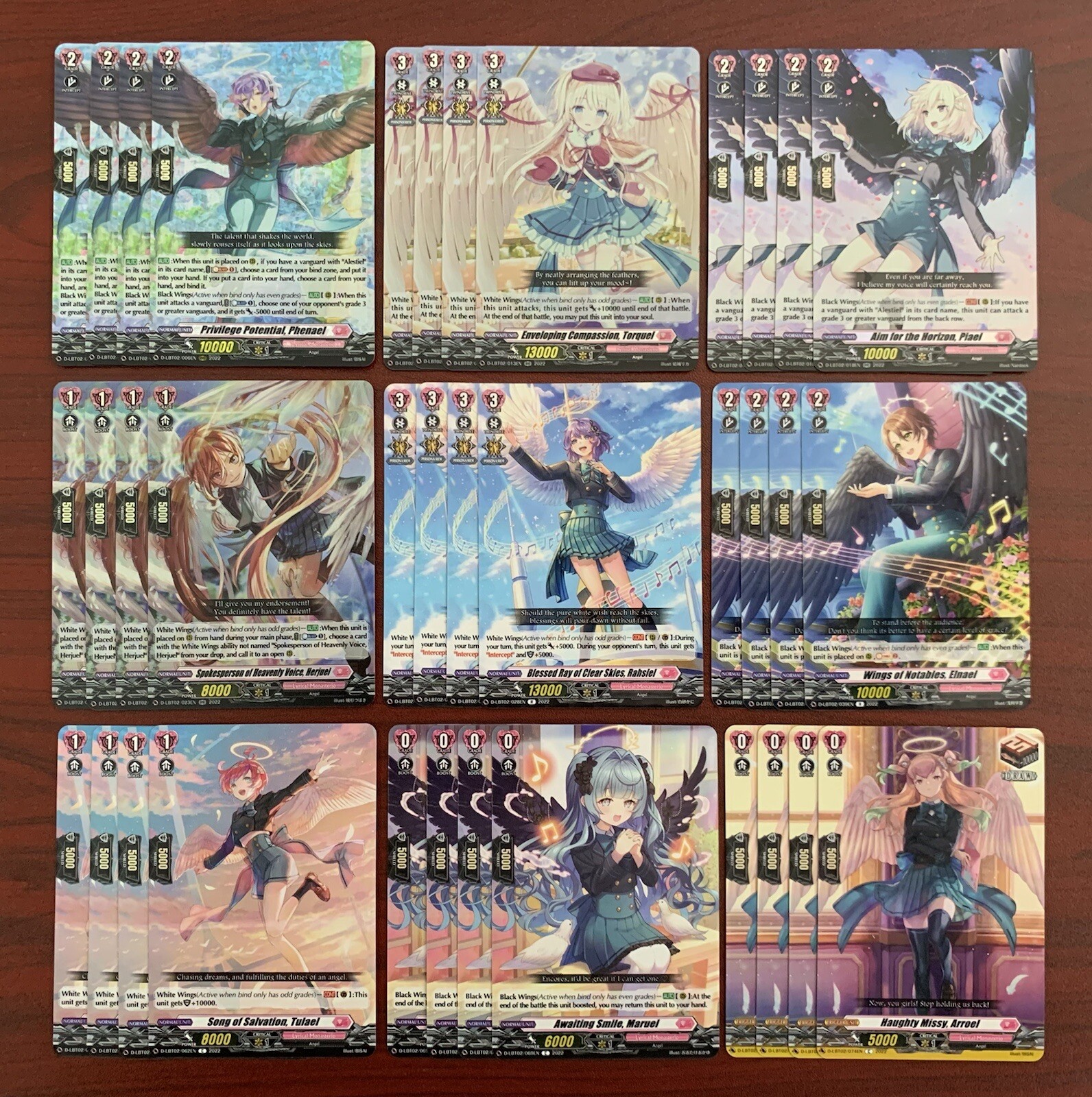 CARDFIGHT VANGUARD D-LBT02 ARCHANGEL OF TWIN WINGS ALESTIEL UPGRADE ...