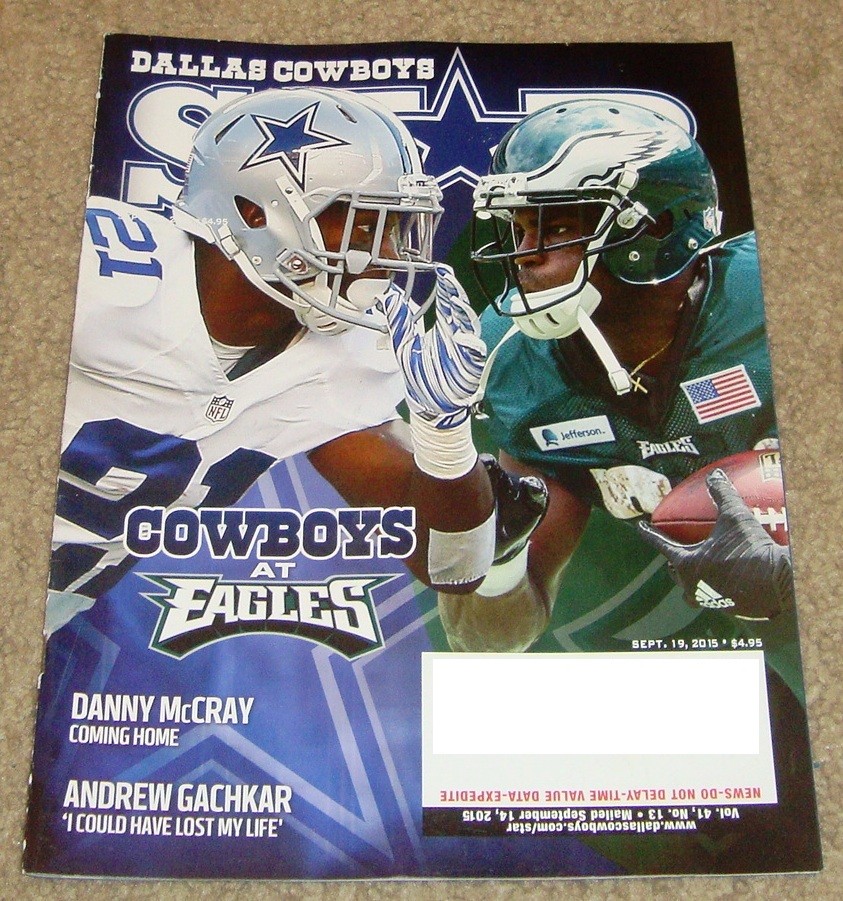 9/19/15 DALLAS COWBOYS Magazine SEXY SWIMSUIT BIKINI Cheerleader Mary ...