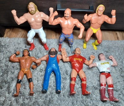 Lot of 7 WWF Wrestlers LJN Titan Sports Wrestling Action Figure Lot ...