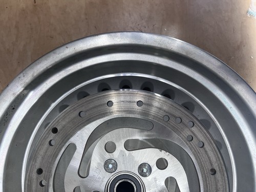 Harley Softail FLSTF Fat Boy Front & Rear Solid Wheel Rim 17x3.5 17x6 ...