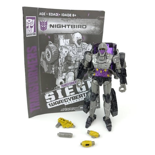 Transformers Nightbird Complete With Instructions Siege Generations Select | eBay