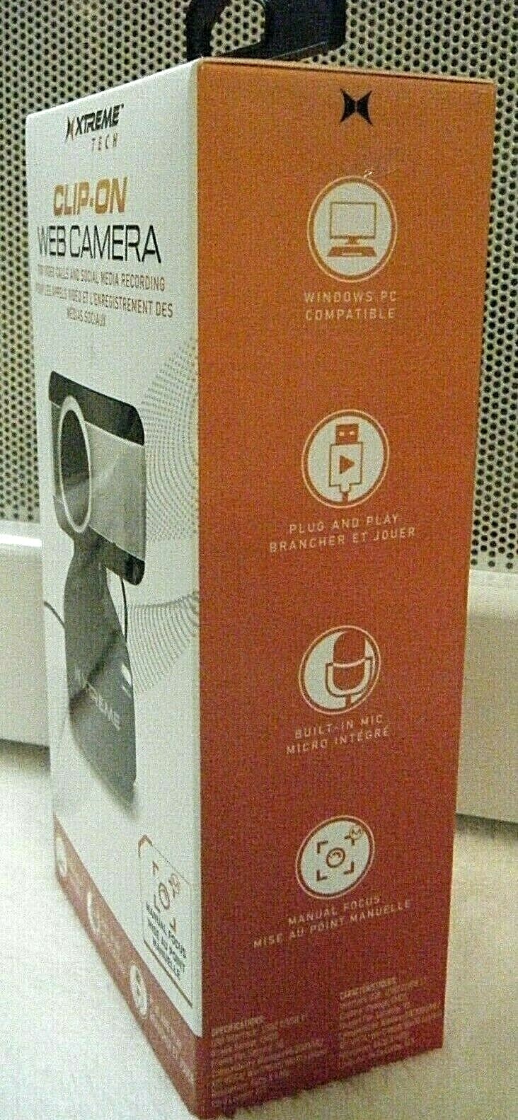 Xtreme Tech Clip-On Web Camera Video Calls Social Media Recording ...