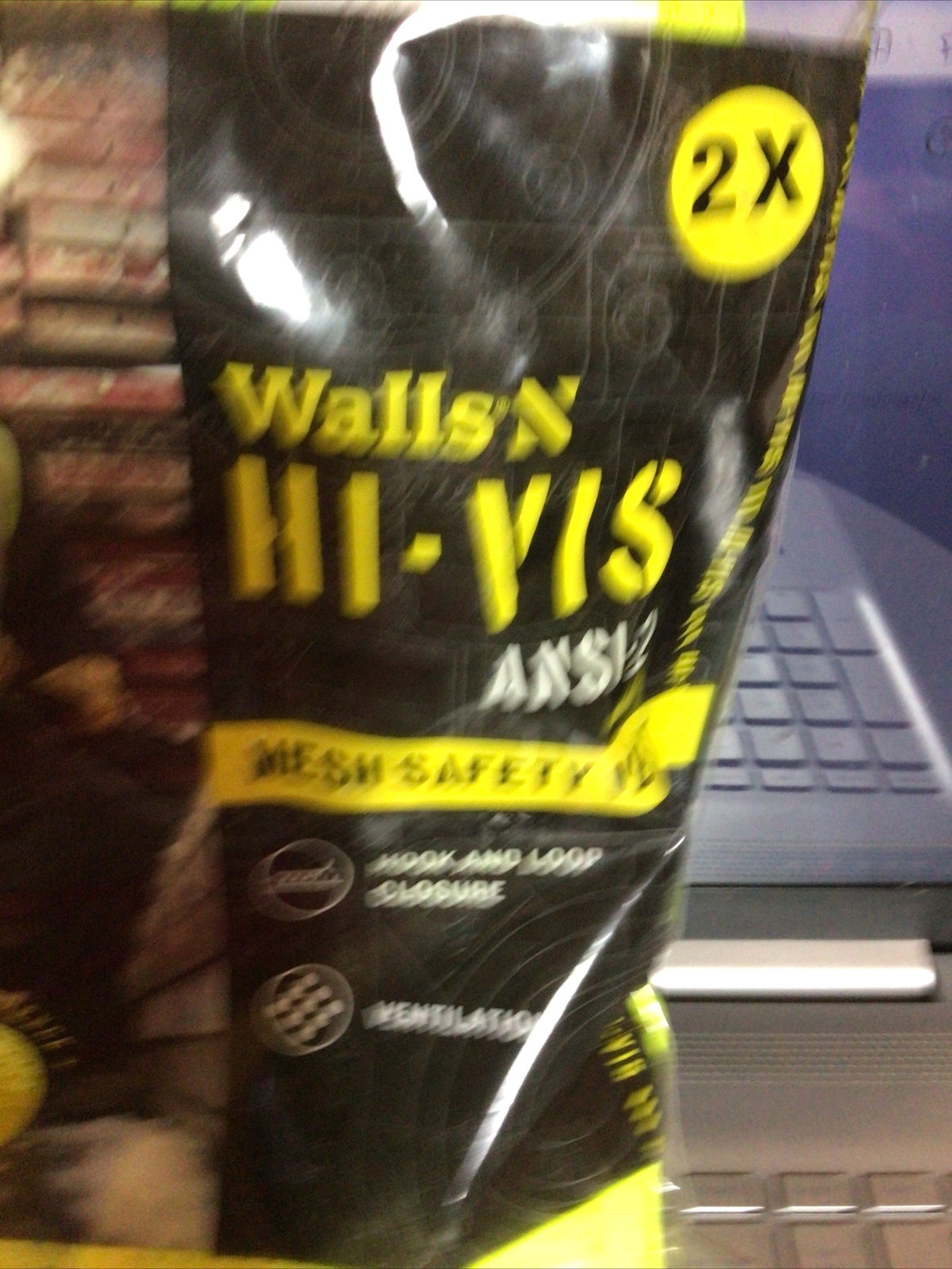 Walls HI-VIS ANSI-2 Premium Safety Vest Sz 2X W38225VY9 Yellow Mesh | eBay