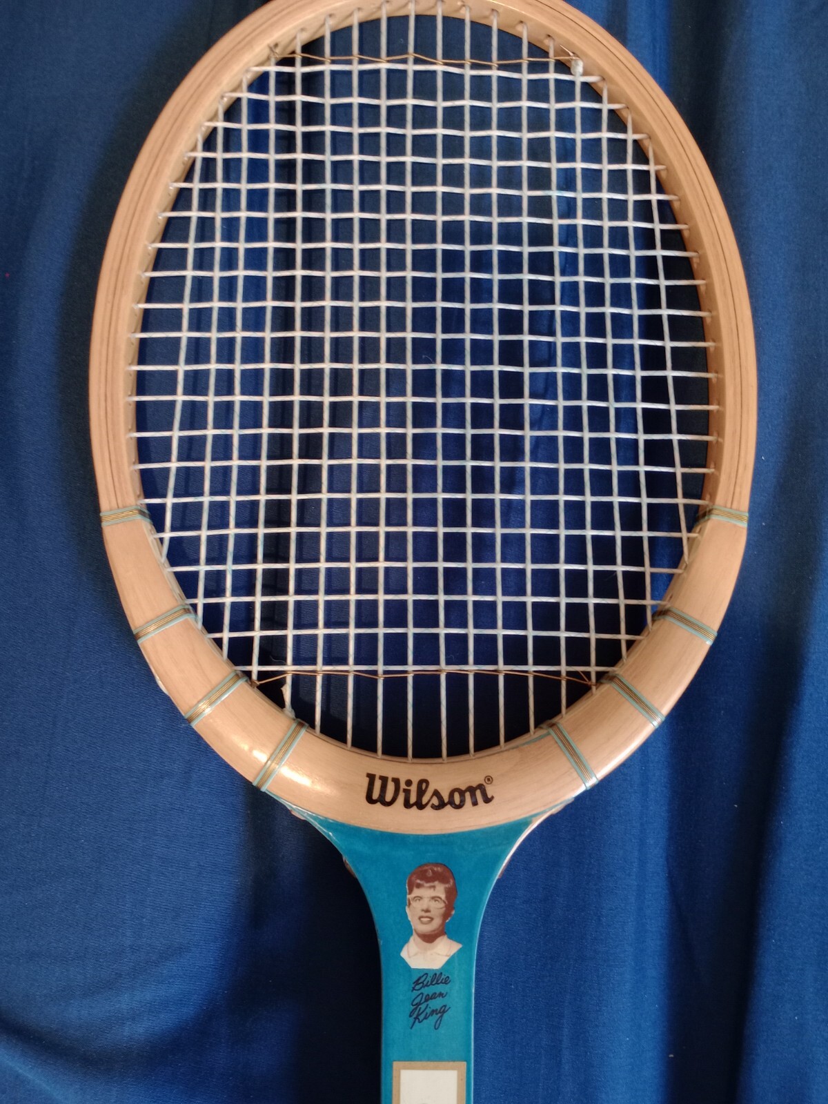 Vintage Wood Tennis Racquet Wilson Billie Jean King Speed Flo | eBay