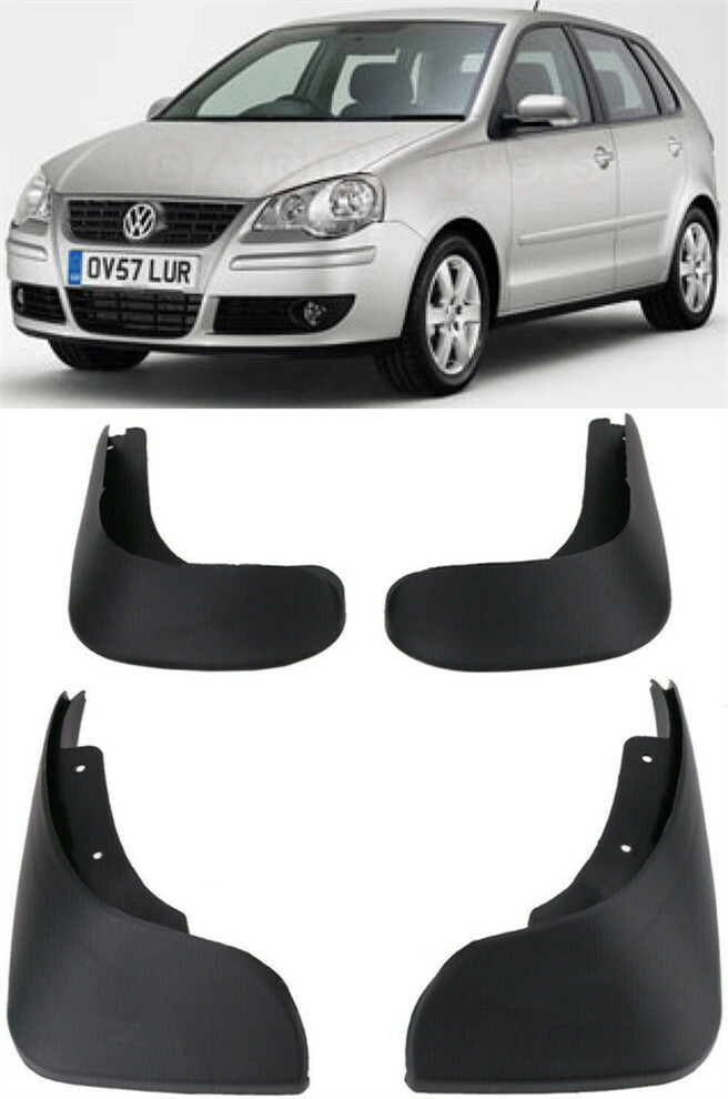 Genuine Splash Guards Mud Flaps FOR VW 2002-2009 Polo MK4 Hatchback ...
