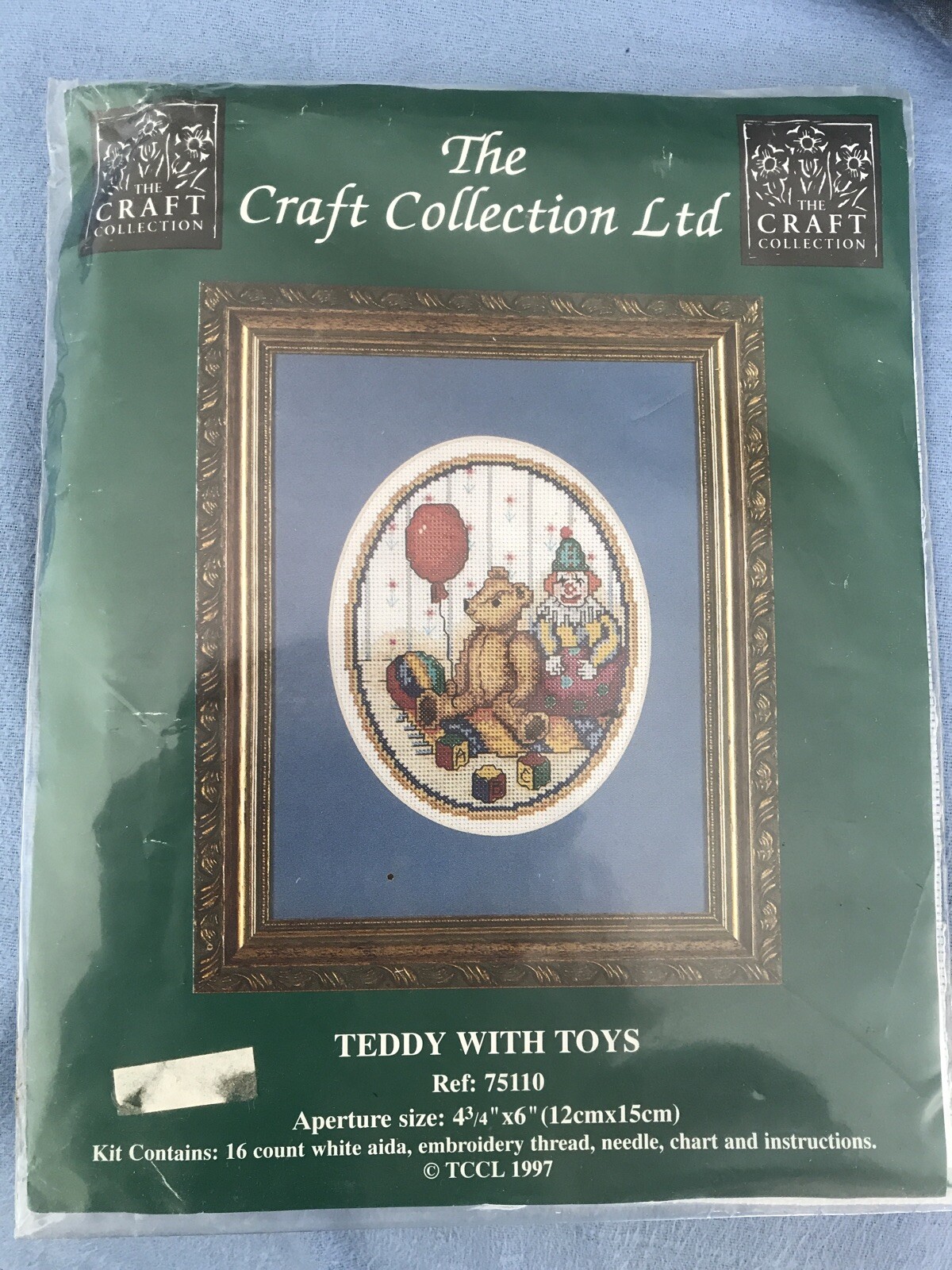 The Craft Collection Ltd Teddy With Toys Cross Stitch Kit | eBay UK